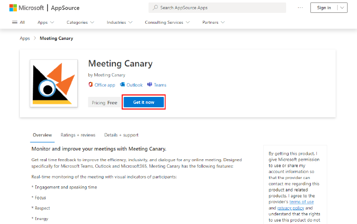 Setup to use Meeting Canary - Meeting Canary